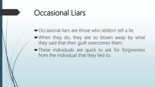 5 types of liars | PPTX
