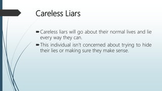 5 types of liars | PPTX