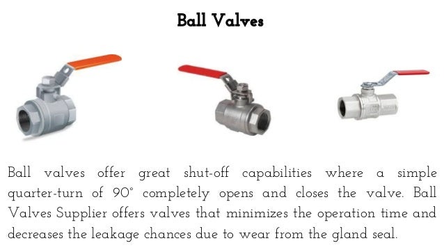 5 types of manual valves