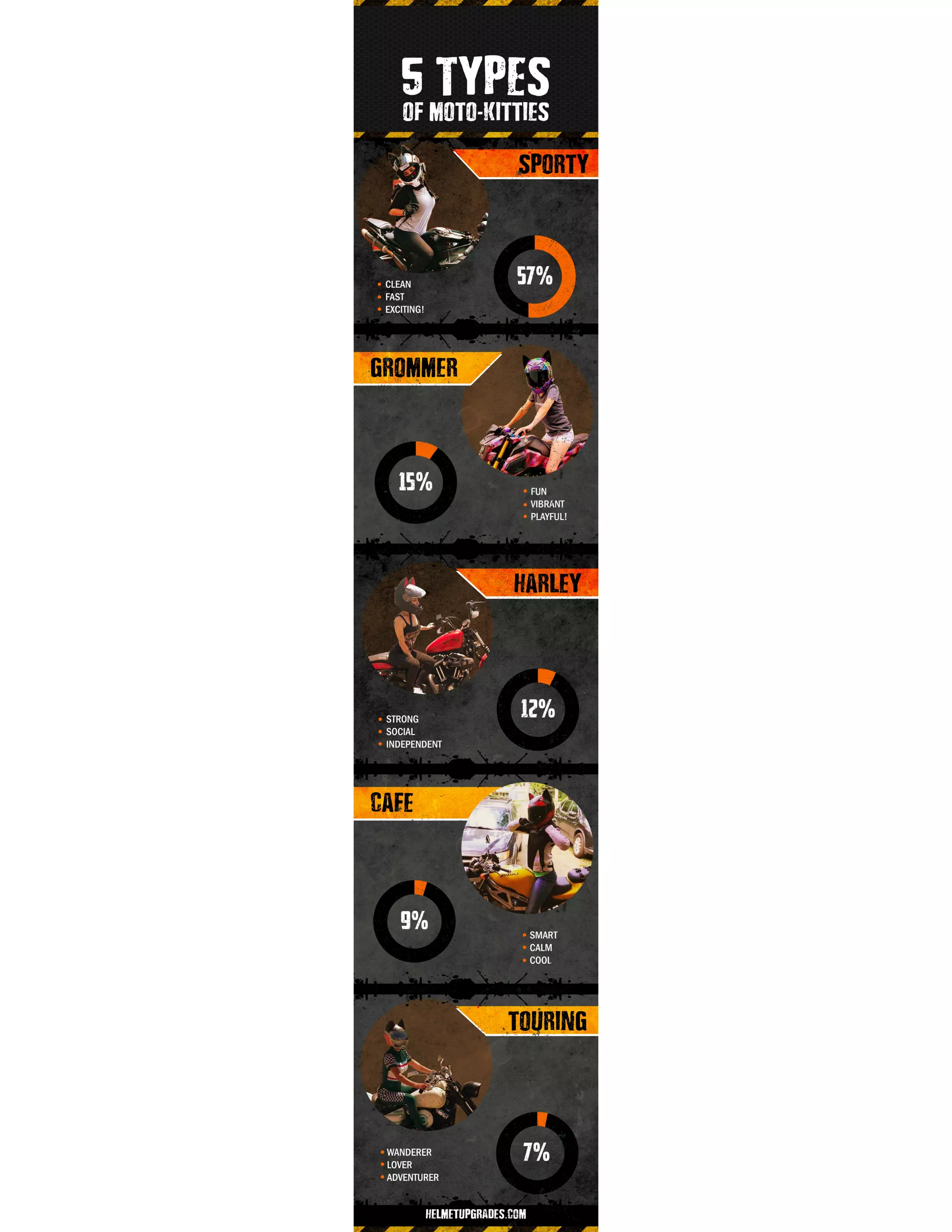5 types of moto kitties that wear the cat ear helmet accessory upgrade ...