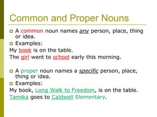 5 types of nouns powerpoint | PPT