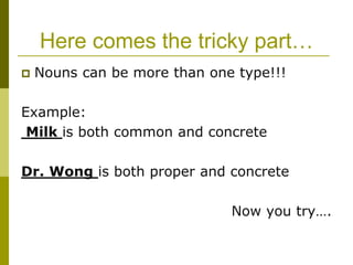 5 types of nouns powerpoint | PPT