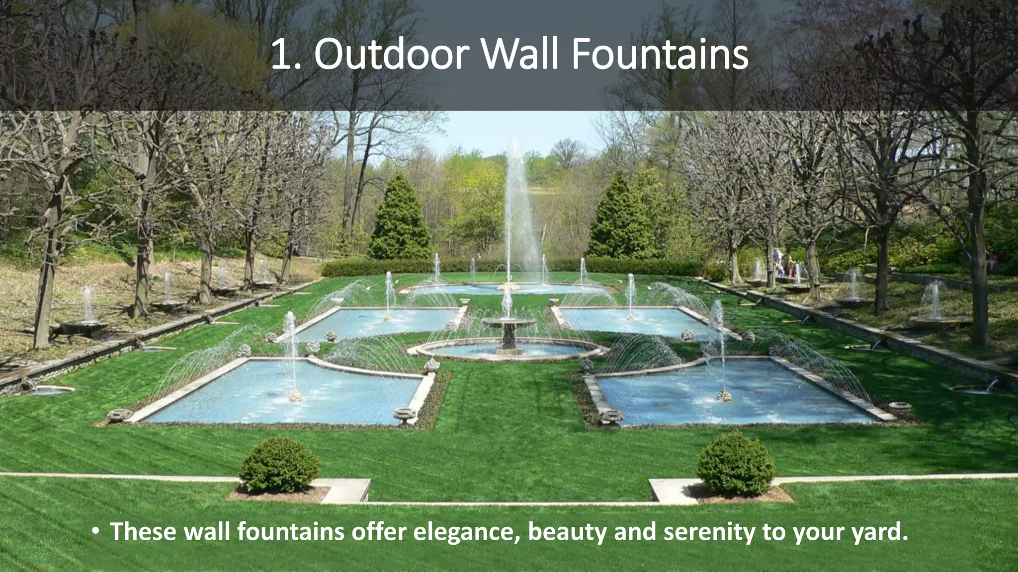 5 types of outdoor water fountains that enhance the beauty of your ...