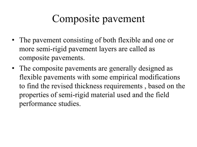 Types of pavement- Transportation Engg. I | PPT