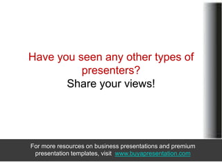 5 types of presenters | PPT