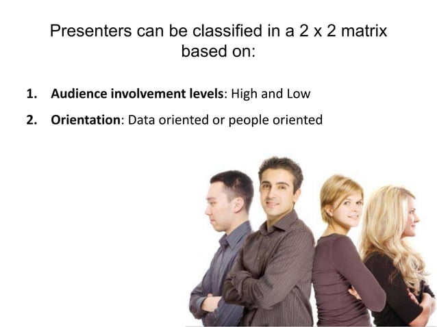 5 types of presenters | PPTX