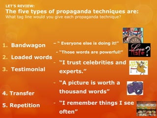 5 TYPES OF PROPAGANDA USED IN ADVERTISING.pptx
