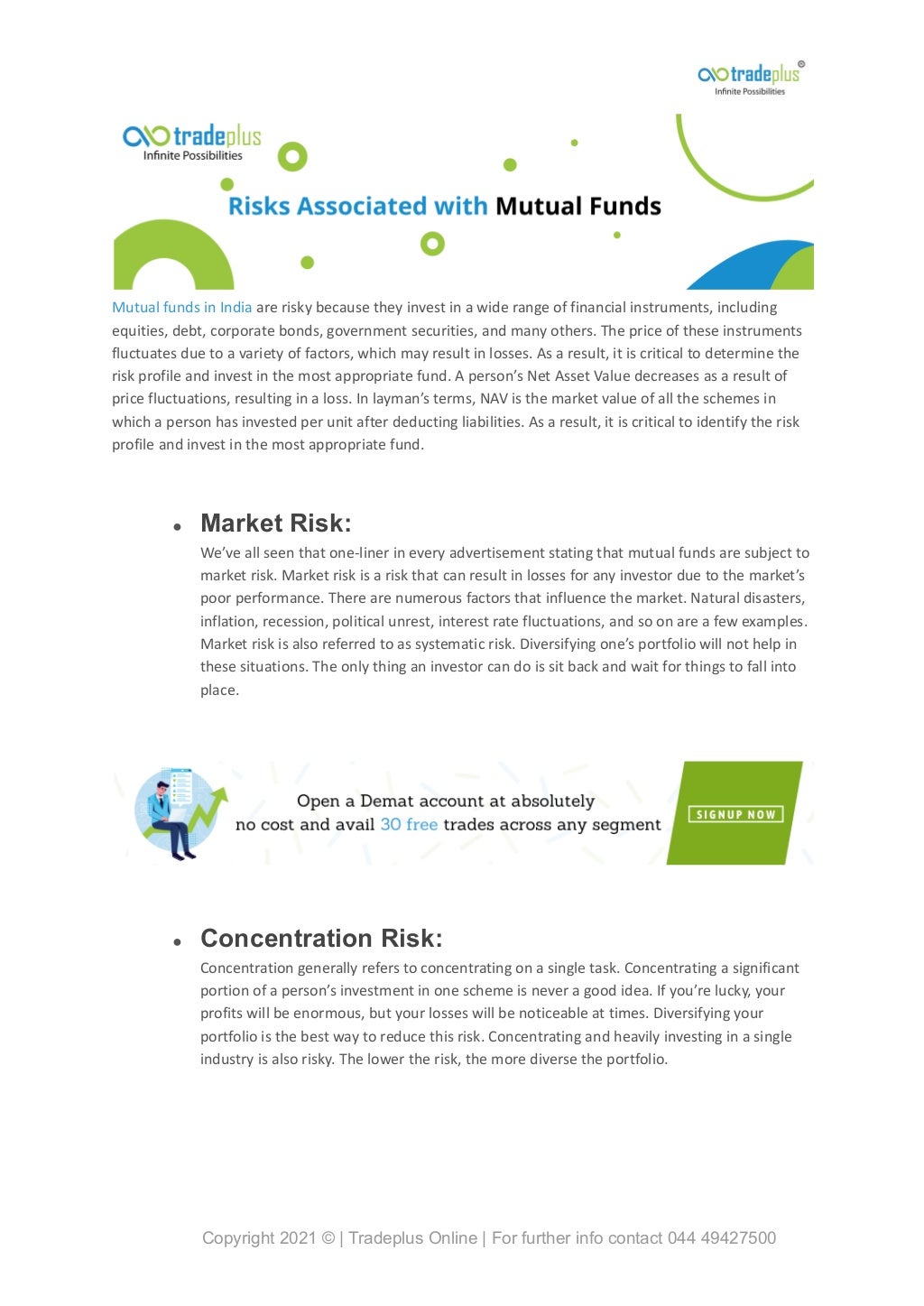 5 types of risks associated with mutual funds