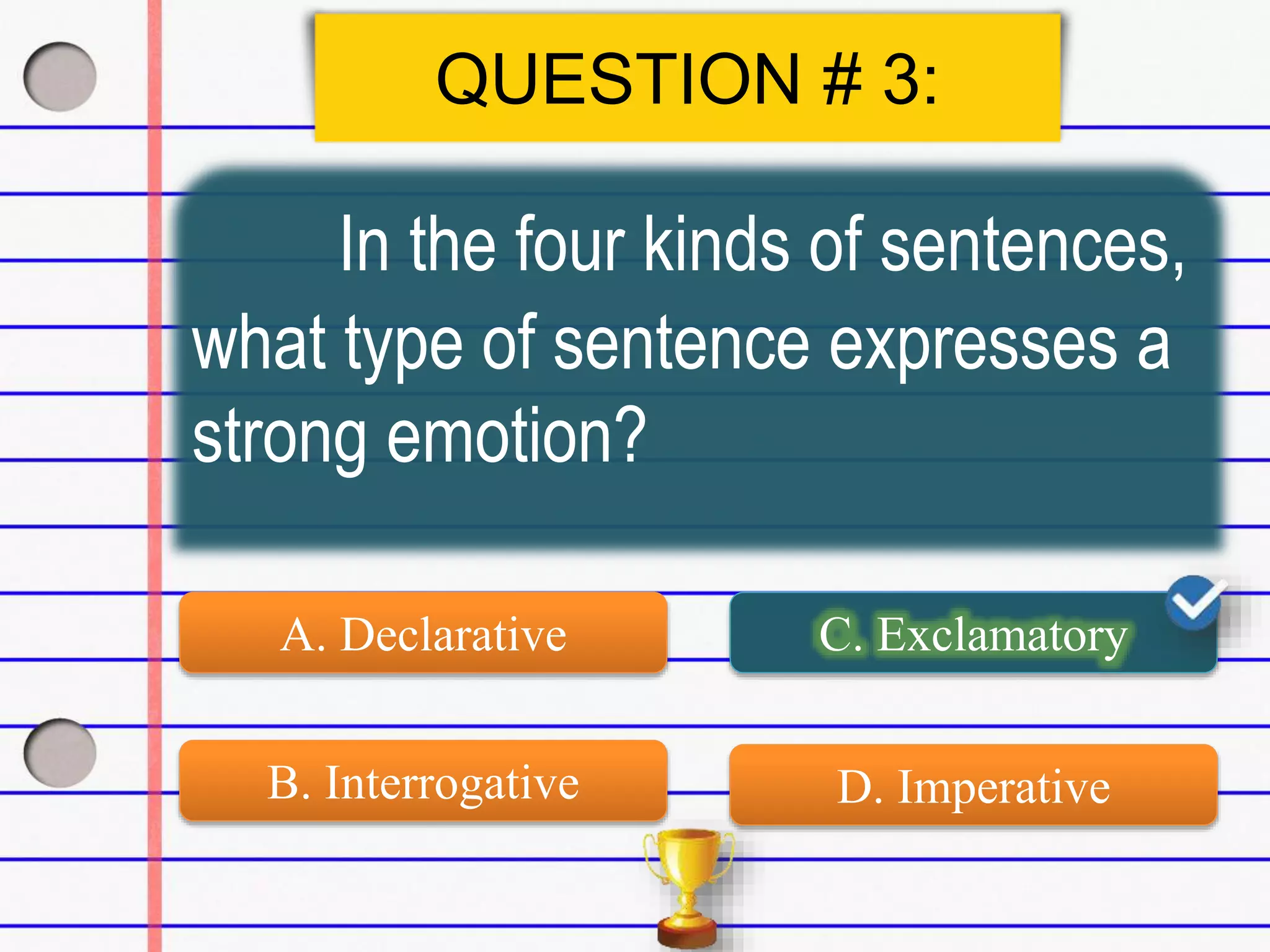 5 types of Sentences Game | PPTX | Programming Languages | Computing