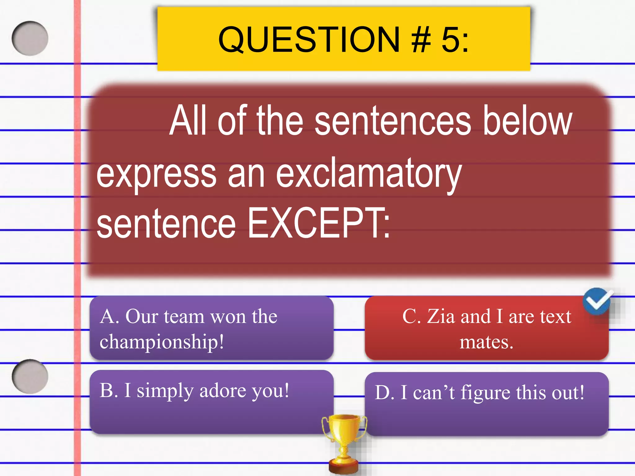 5 types of Sentences Game | PPTX | Programming Languages | Computing