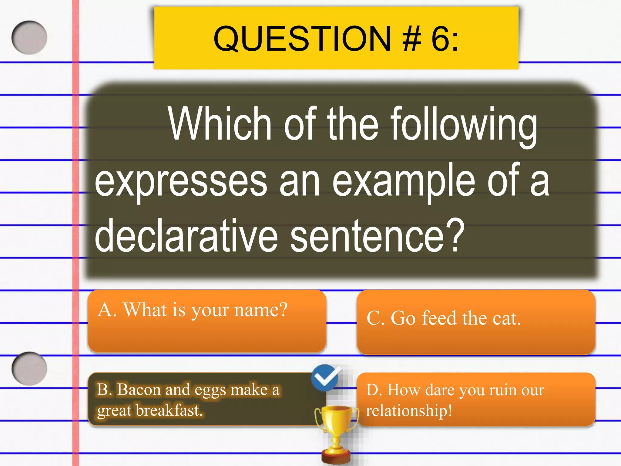 5 types of Sentences Game | PPTX | Programming Languages | Computing