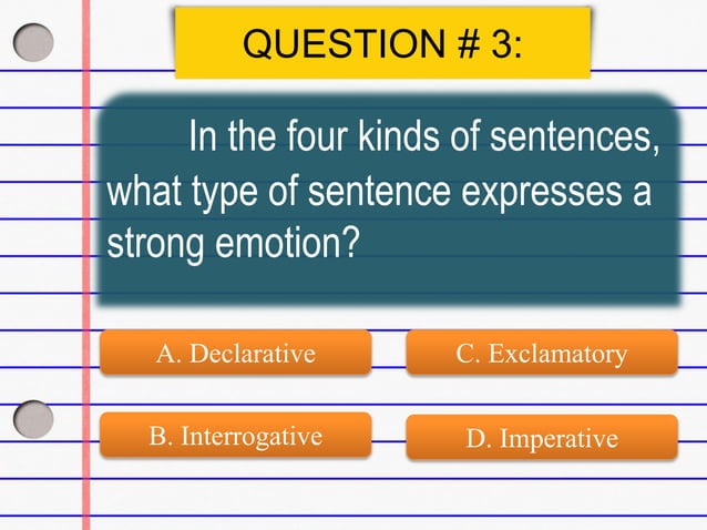 5 types of Sentences Game | PPTX | Programming Languages | Computing