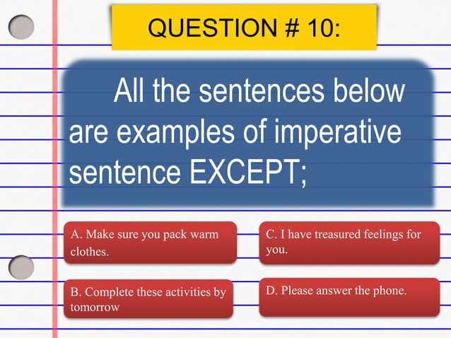 5 types of Sentences Game | PPTX | Programming Languages | Computing