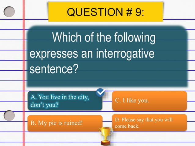 5 types of Sentences Game | PPTX | Programming Languages | Computing