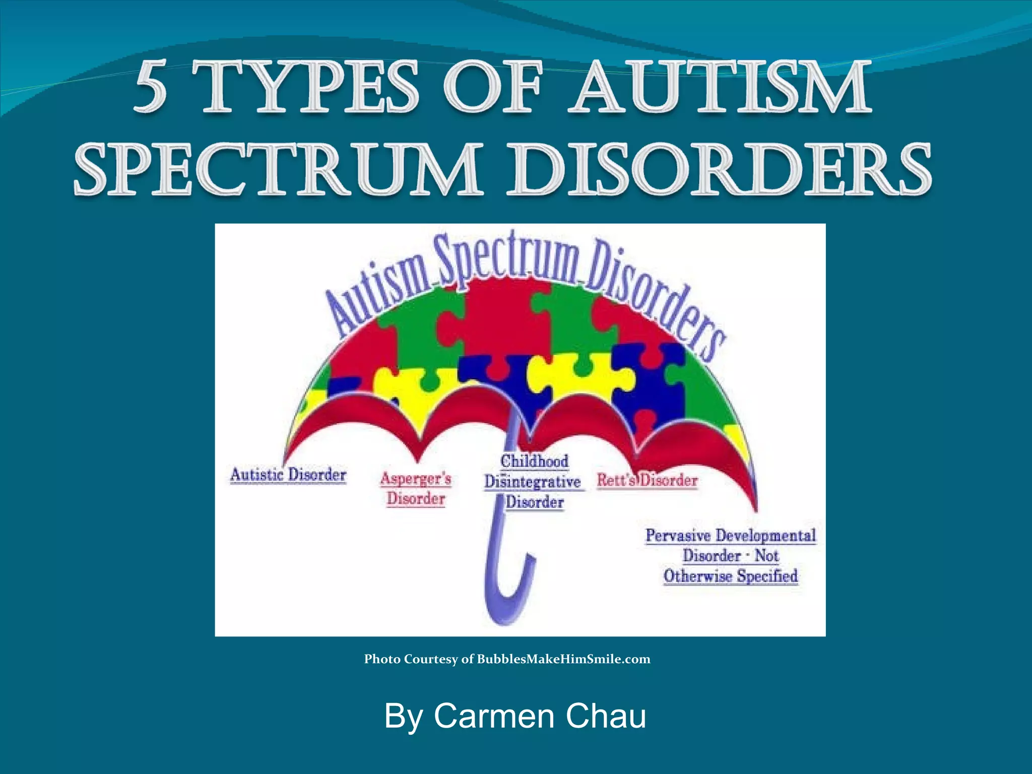 5 Types of Autism Spectrum Disorders | PPT