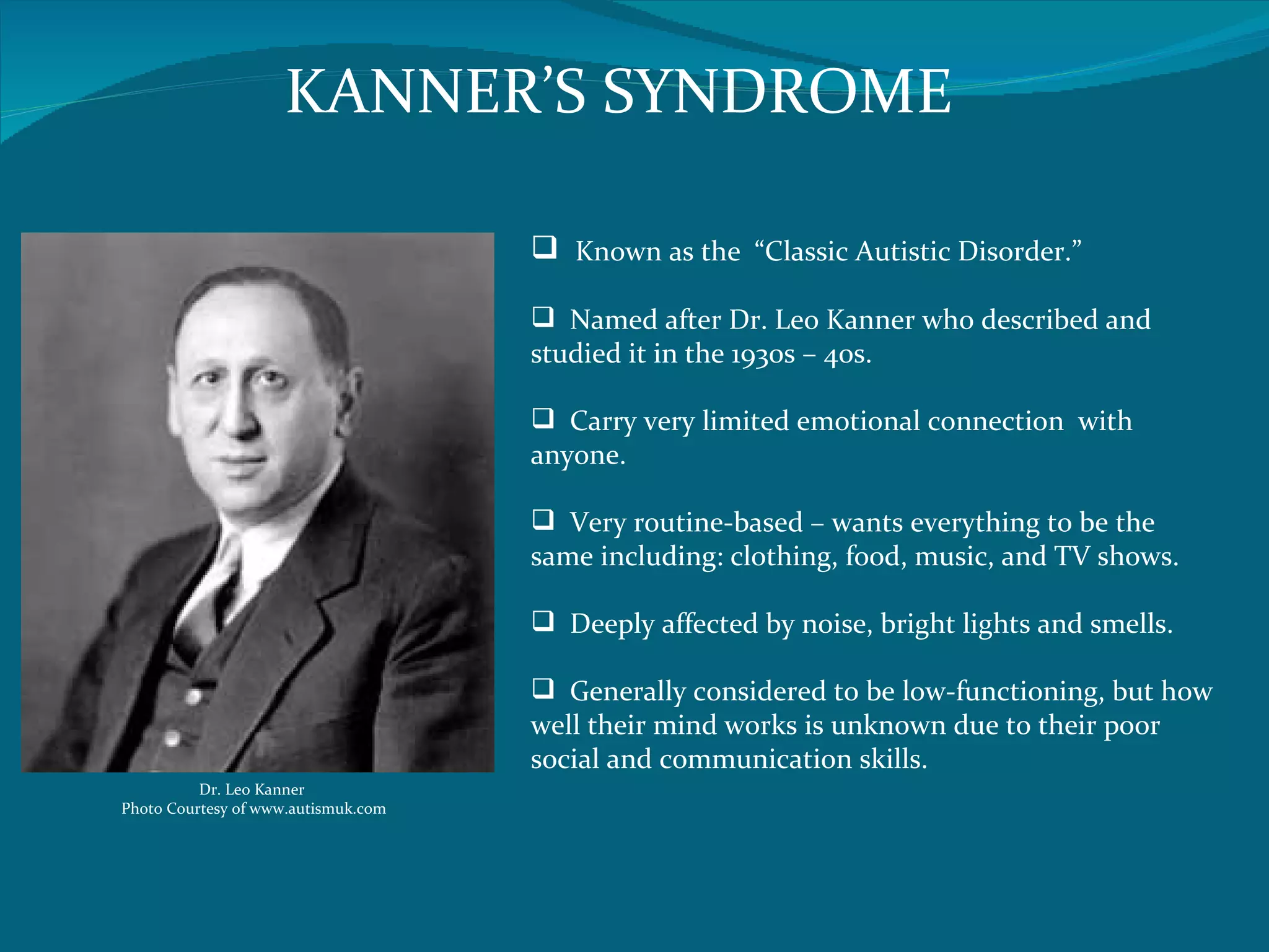 5 Types of Autism Spectrum Disorders | PPT