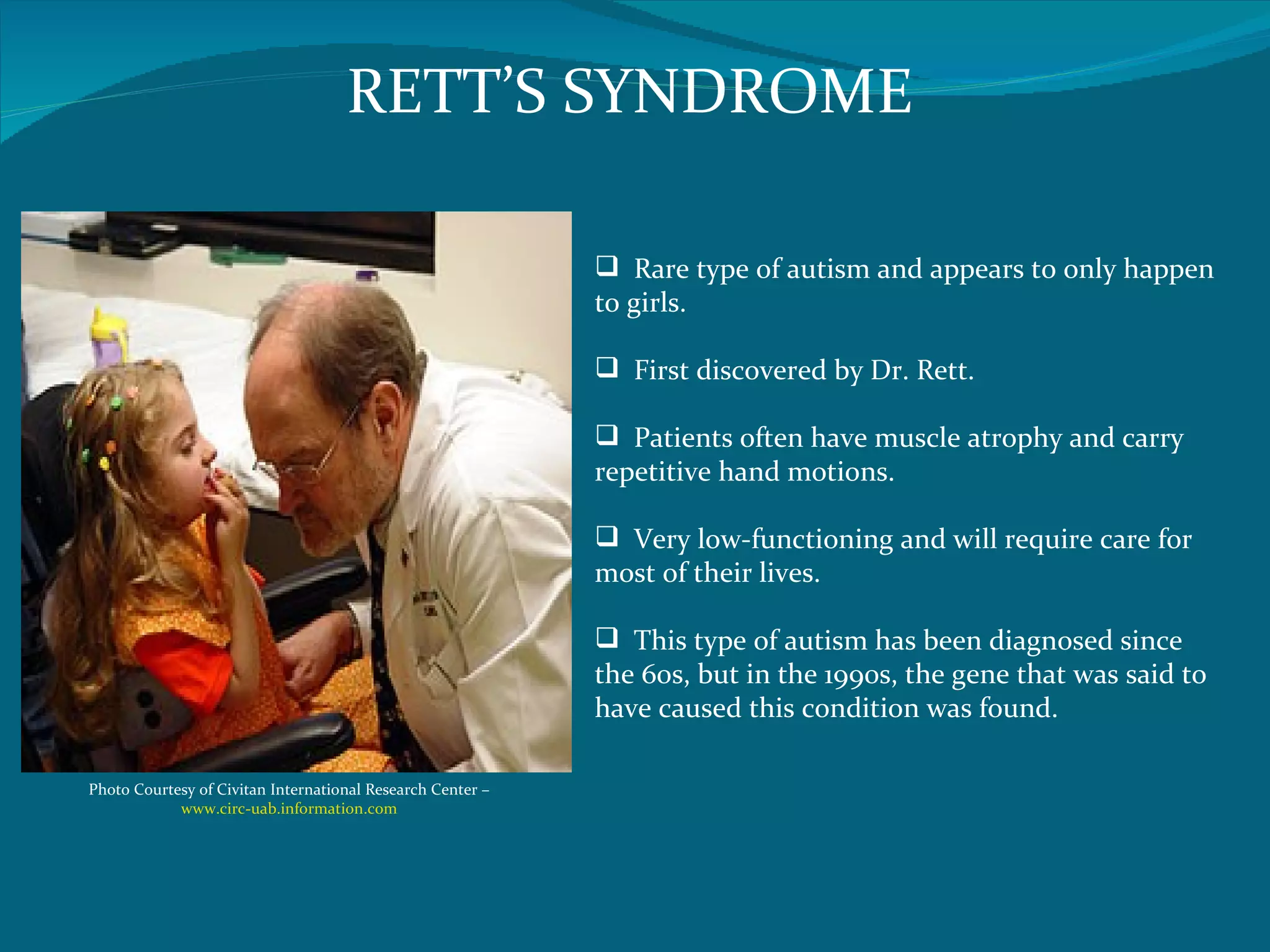 5 Types of Autism Spectrum Disorders | PPT