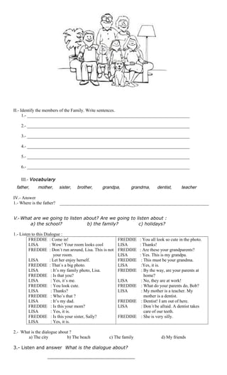 5° u1 wksheet family abc dialogues lu-06-abr-15 | PDF