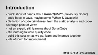 Sonar qube to impove code quality | PPT