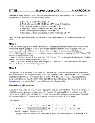 Microprocessor Basics 8085-8255 ch-5 | DOC
