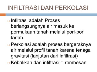 5 uji perkolasi | PPTX