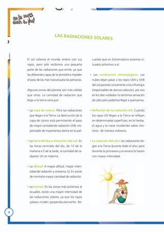 5 unidad didáctica ciclo primaria Protección solar | PDF