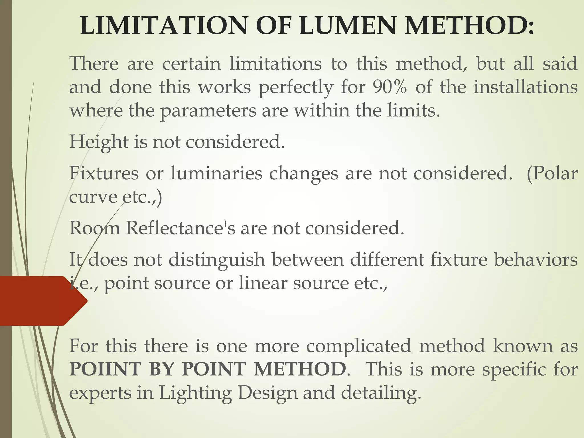 electrical lighting calculation | PPTX