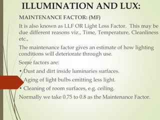 electrical lighting calculation | PPTX