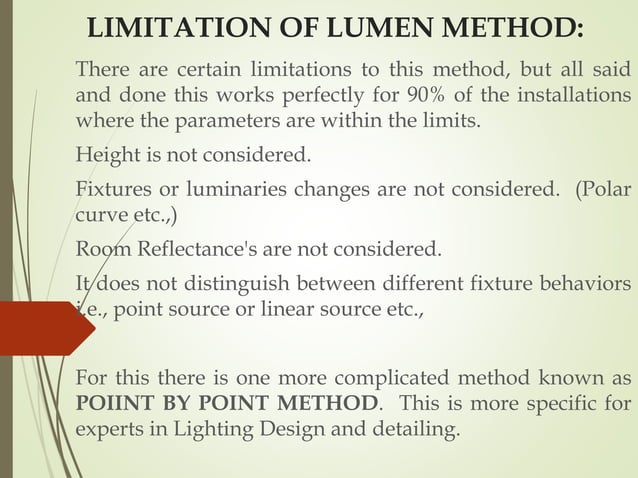 electrical lighting calculation | PPTX | Interior Decorating | Home & Garden