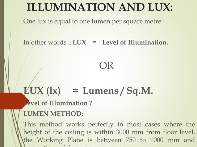 electrical lighting calculation | PPTX | Interior Decorating | Home & Garden