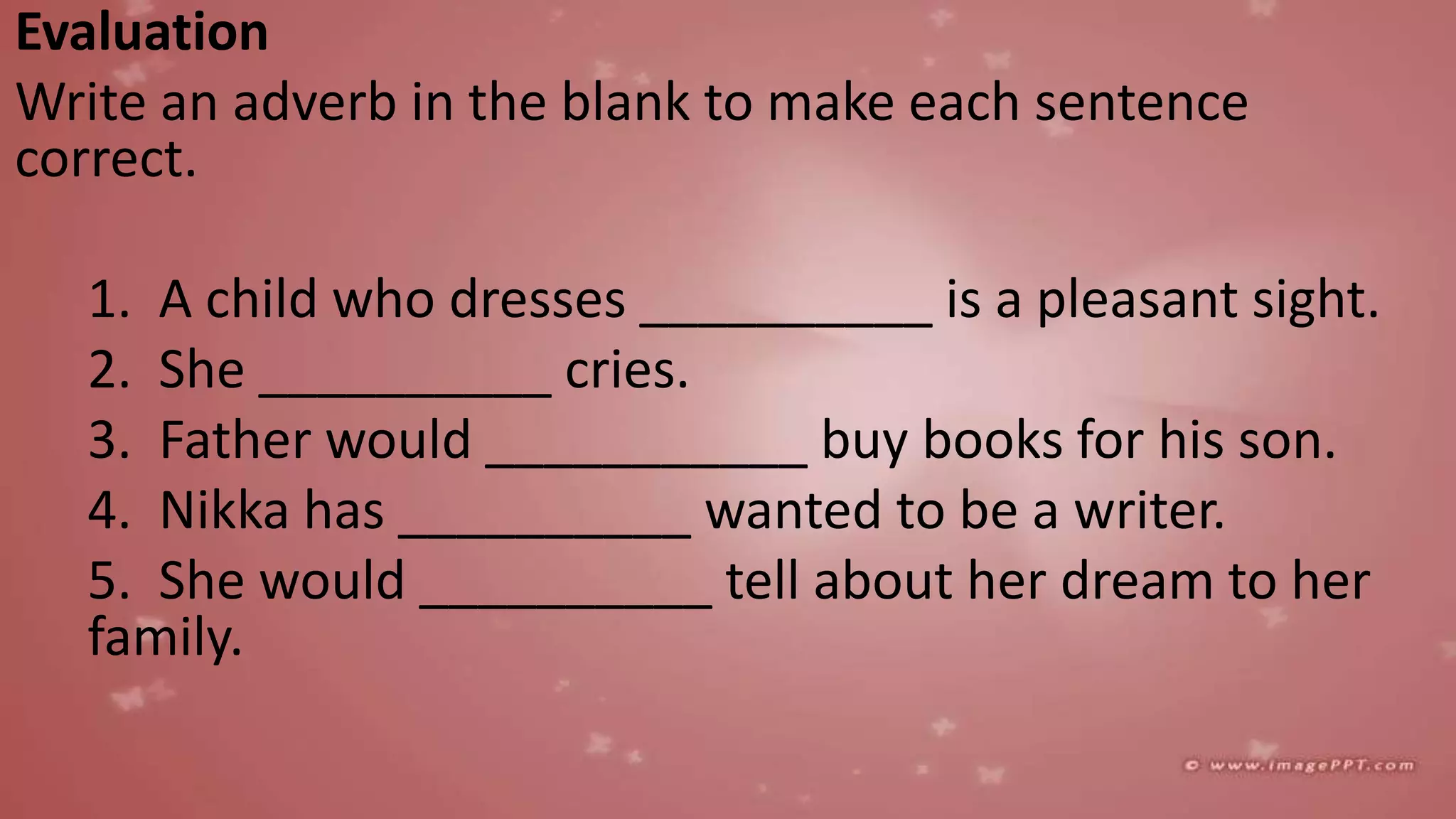 5 use adverbs of duration in sentences | PPTX