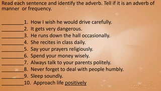 5 use adverbs of duration in sentences | PPTX