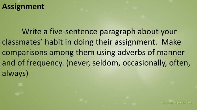 5 use adverbs of duration in sentences | PPTX