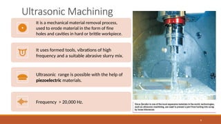 ultrasonic machining principles and parameters | PPTX