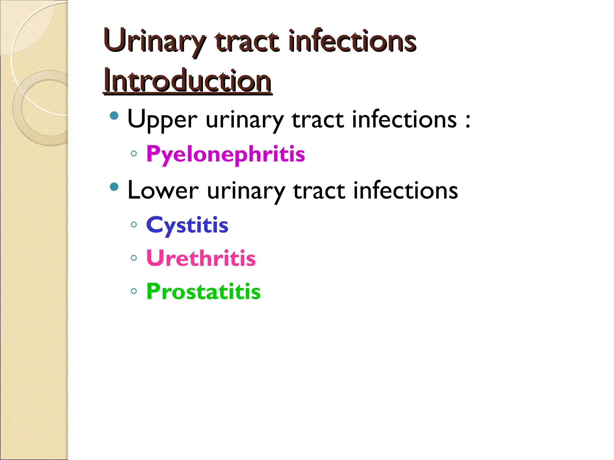 Urinary tract infection abbreviation Uti.ppt