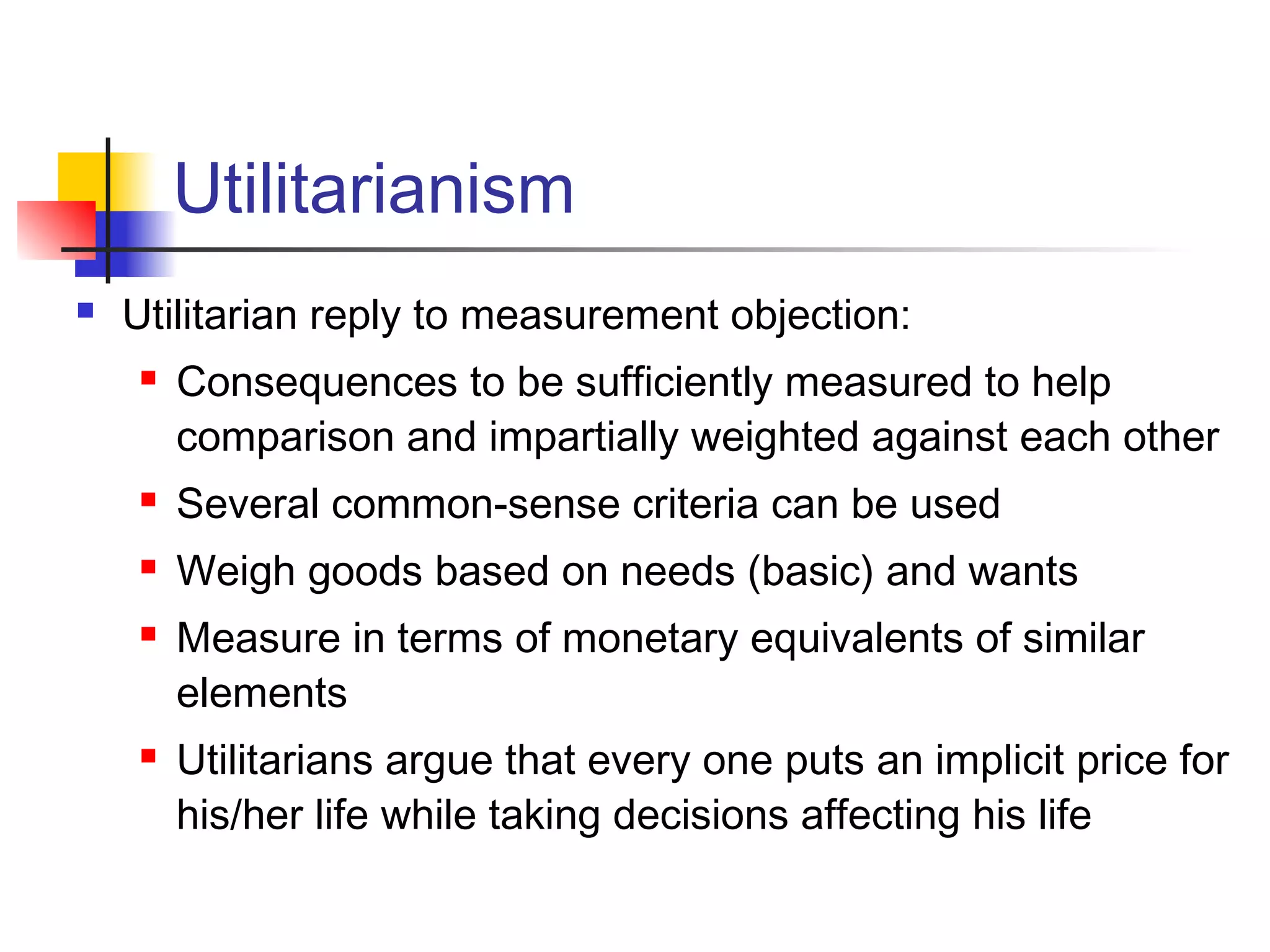 5 utilitarianism cognitivism and consequentialism | PPT