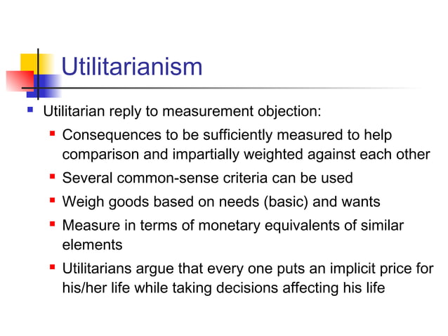 5 utilitarianism cognitivism and consequentialism | PPT