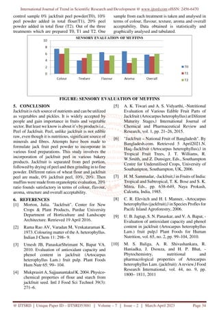 Utilization of Jackfruit Peel in Preparation of Muffins | PDF | Nutrition | Healthy Living