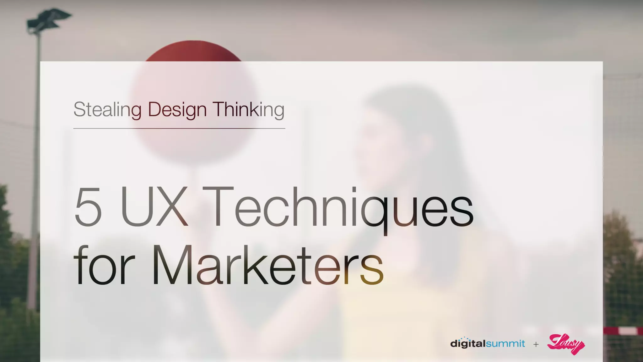 Michael Salamon - Stealing Design Thinking: Five UX Techniques for ...