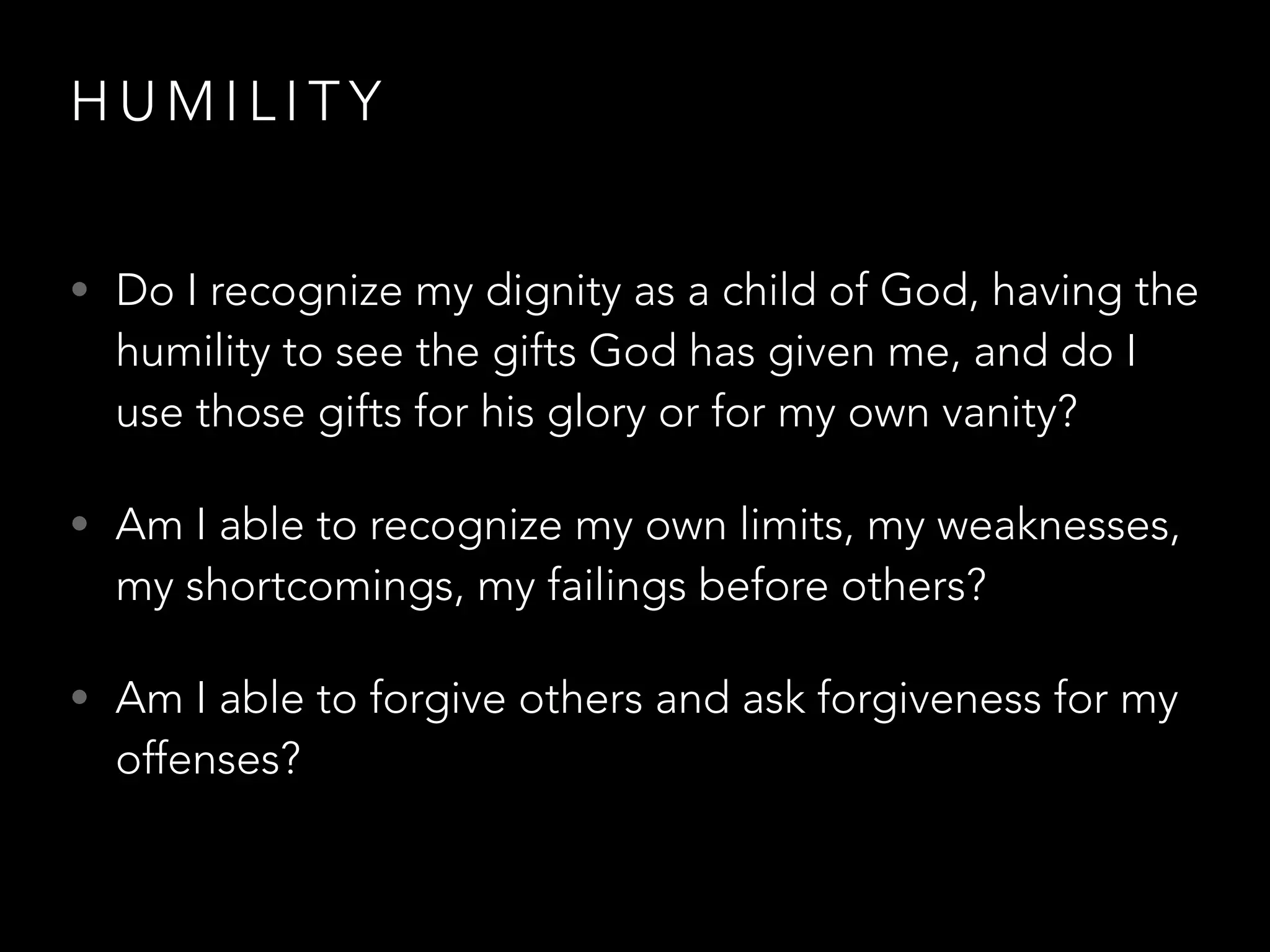 Examination of conscience based on 5 Vincentian virtues | PDF ...