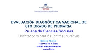 5Vm0-presen1ppt.PPT Evaluación diagnostica 6to. grado nivel primario | PPT