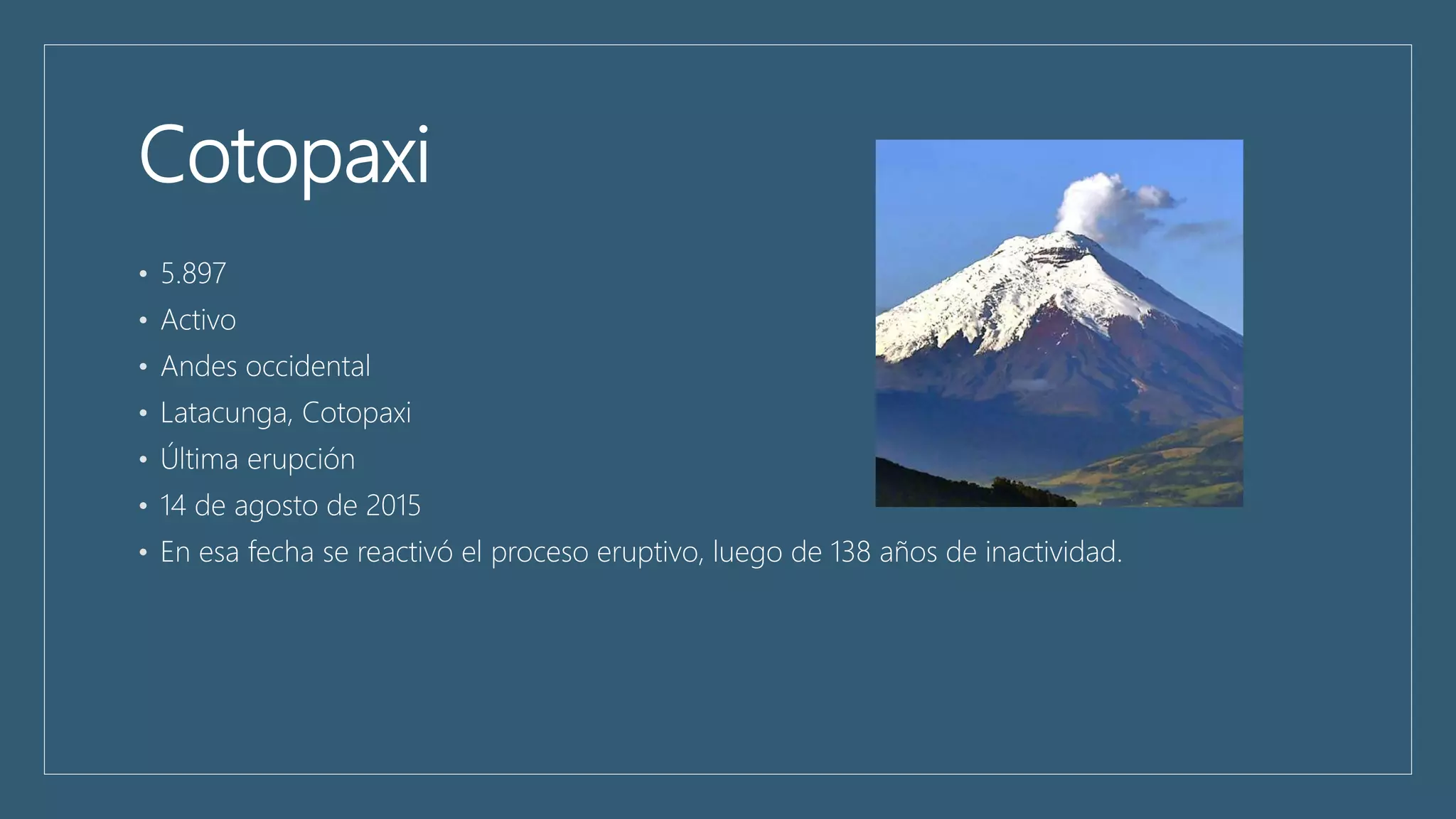 5 volcanes de ecuador | PPTX | Geography | Science