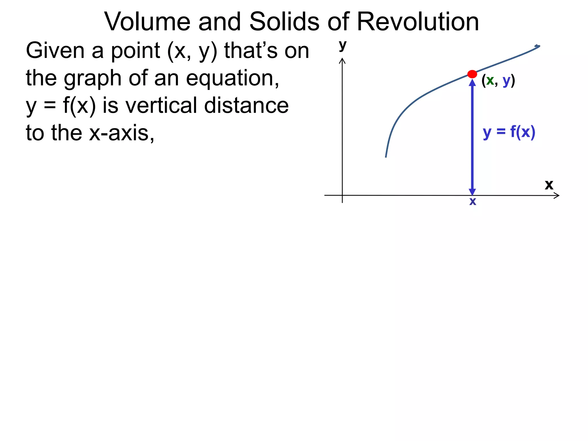 5 volumes and solids of revolution i x | PPT