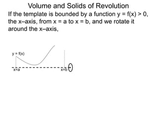 5 volumes and solids of revolution i x | PPTX