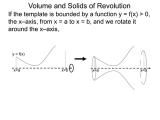5 volumes and solids of revolution i x | PPTX
