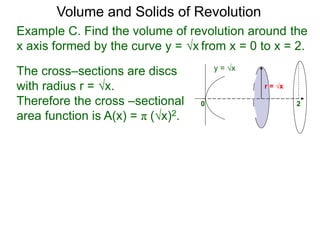 5 volumes and solids of revolution i x | PPTX