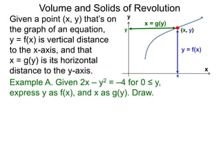 5 volumes and solids of revolution i x | PPTX