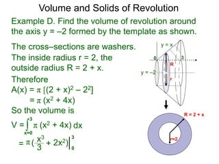 5 volumes and solids of revolution i x | PPTX