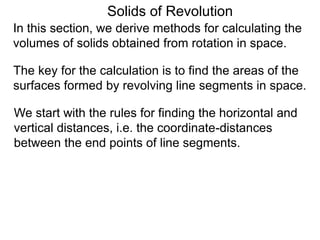 5 volumes and solids of revolution i x | PPTX