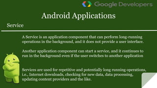 Presentation on Android application life cycle and saved instancestate ...